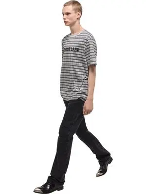 Helmut Lang Printed Logo T-shirt - Mini Digital Check Black