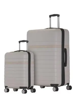 BUGATTI Bugatti Lisbon 2-Piece Hardside Luggage Set Sand