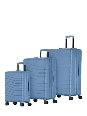 BUGATTI Munich 3-piece Hardside Luggage Set - Blue