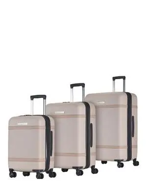 BUGATTI Wellington 3-piece Hardside Luggage Set With Tsa Lock - Cookie