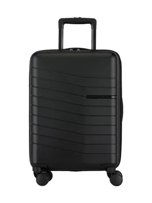 BUGATTI Bugatti Munich Hardside Carry-on Luggage With Expansion Black