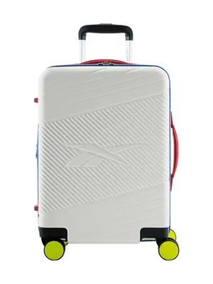 REEBOK 20in Expandable Carry-On Luggage White