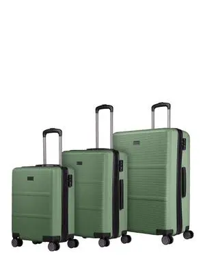 BUGATTI Bugatti Brussels Hardside 3-Piece Luggage Set Green