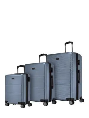 BUGATTI Bugatti Brussels Hardside 3-Piece Luggage Set Stormy