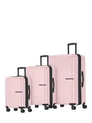 BUGATTI Berlin 3-piece Hardside Luggage Set With Expansion - Pink