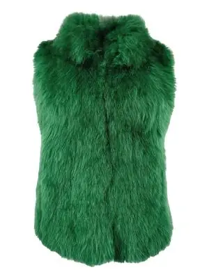 Gorski Gorski Select Lamb Shearling Vest Emrld