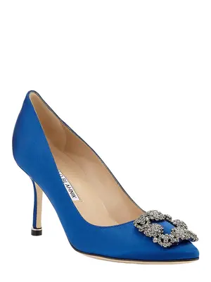 Manolo Blahnik Manolo Blahnik Hangisi 70mm Pump Blue