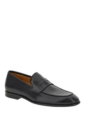 SALVATORE FERRAGAMO Funes Leather Penny Loafers