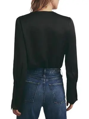 FAVORITE DAUGHTER The Date Bodysuit - Black