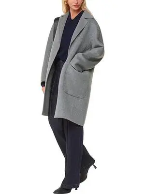 Whistles Cassie Wool-blend Coat - Grey
