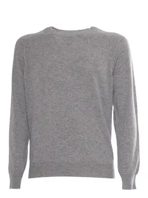 KANGRA Kangra Cashmere Crewneck Sweater Gray