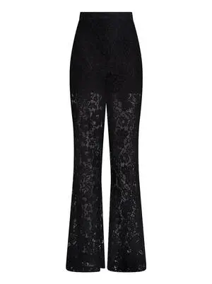 Zimmermann Corded Lace Flared Pants - Black