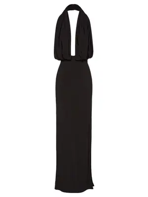 Magda Butrym Draped Maxi Dress - Black