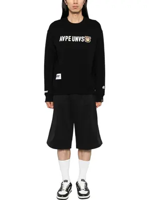 AAPE BY *A BATHING APE® Logo Sweatshirt - Black