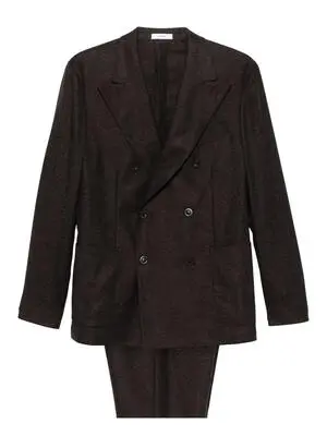 Boglioli Double-breasted Suit - Brown