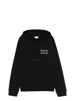 Maison Kitsuné Waterfall-print Hoodie - Black