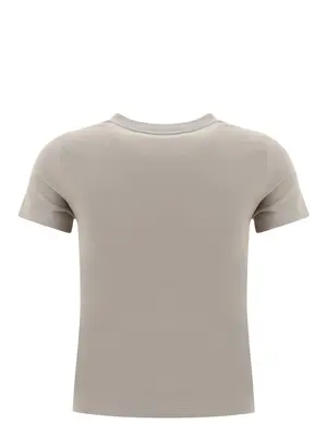 Chloé Flocked Logo T-shirt - Grey