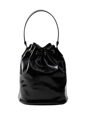 Prada Duet Bucket Bag - Black