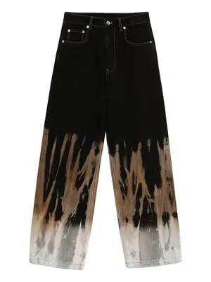 Rick Owens Geth' Wide Leg Jeans - Black