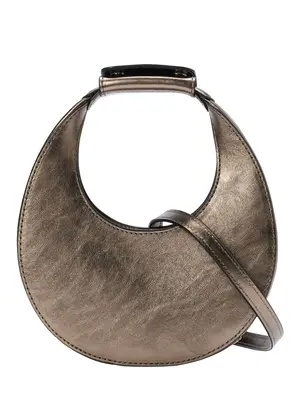 Staud Metallic Calf Leather Bag Silver
