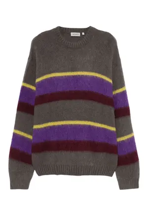 Carhartt Work In Progress Merton Striped Sweater - Grey