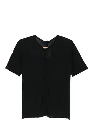 UMA WANG Cashmere T-shirt - Black