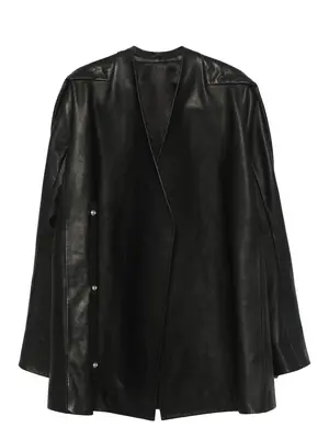 RICK OWENS Rick Owens Officer Leather Coat