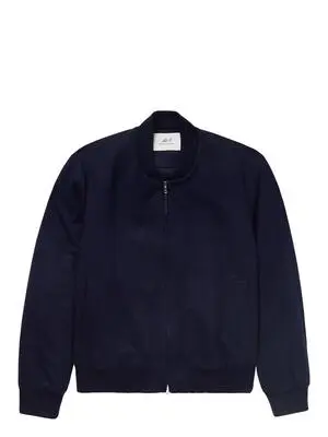 Mr P. Padded Cashmere-blend Bomber Jacket - Blue