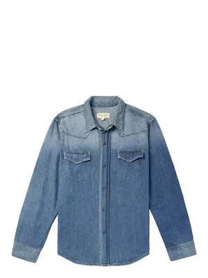 NILI LOTAN Travis Denim Shirt - Blue