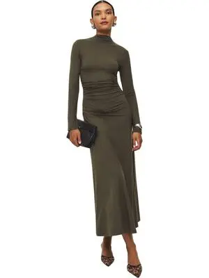 andreadamo ribbed knit midi dress ANDREADAMO Ribbed Knit Midi Dress With Floating Details – SHOP CURVE