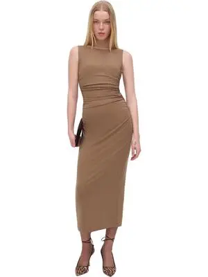 Reformation Benson Knit Dress | Brown | XL