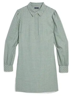 Vineyard Vines Long Sleeve Plaid Shirtdress - Quinn Plaid Balsam