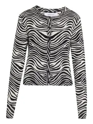 Sprwmn Cashmere Cardigan - Zebra