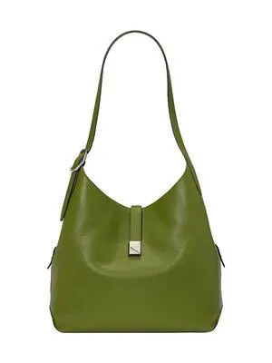 Kate Spade New York Deco Pebbled Leather Medium Shoulder Bag - Jungle Vine