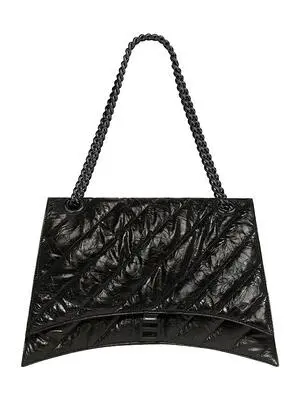 Balenciaga Crush Large Chain Bag - Black