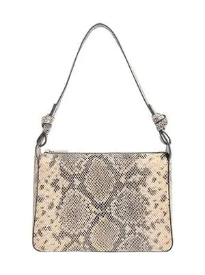 Whistles Erica Snake Embossed Leather Shoulder Bag - Multicolor