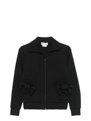 Comme Des Garçons Bow-detailed Top - Black