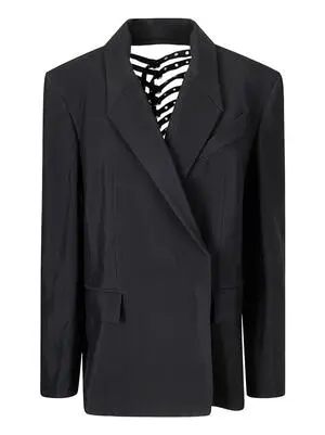 MUGLER Buckled Blazer - Black