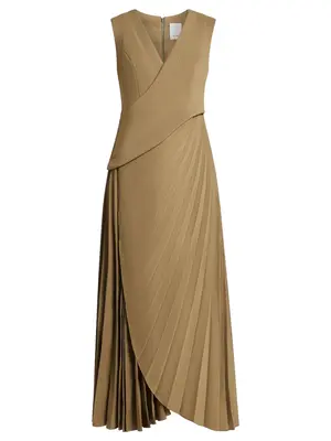 ACLER Acler Asymmetric Pleated Dress