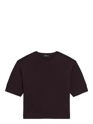 THEORY Cashmere Knit Crop T-shirt