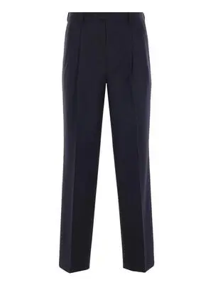 Auralee Mohair Wool Trousers - Blue
