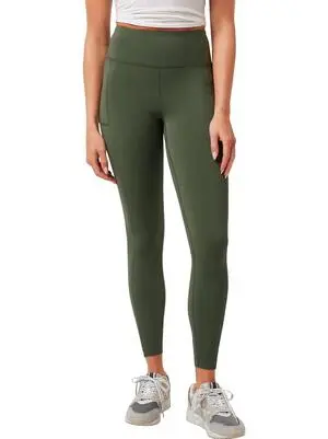 Travis Mathew Moveknit Bonded Pocket Leggings - Clover
