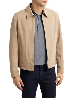 HUGO BOSS BOSS Malbano Goatskin Suede Jacket