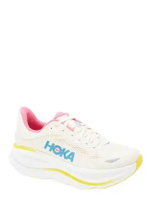HOKA Bondi Running Shoe - Alabaster /birch