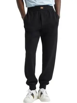 Versace Medusa Biggie Cotton & Cashmere Joggers - Black