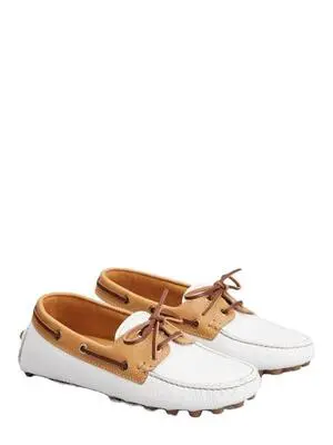 TOD'S Gommino Bubble Boat Shoe - White