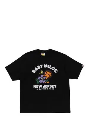 A BATHING APE Baby Milo New Jersey Exclusive Tee Shirt - Black