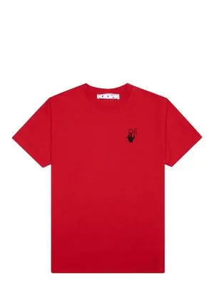 Off-White Spray Marker Short-sleeve Slim Tee 'samba/black - Red
