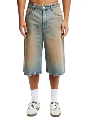 COTTON ON Super Baggy Jorts Earl Blue