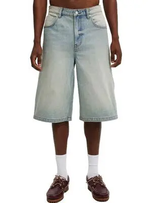 COTTON ON Super Baggy Jorts Halen Blue
